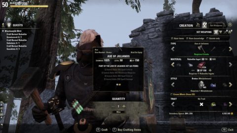 Eso Blacksmithing Guide How To Level Blacksmithing Hgg