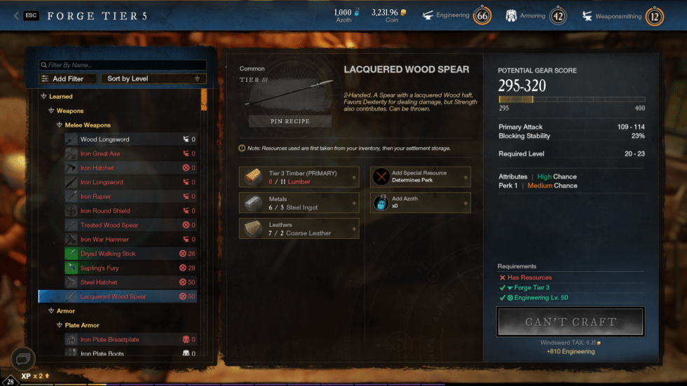 New World Crafting Guide | High Ground Gaming