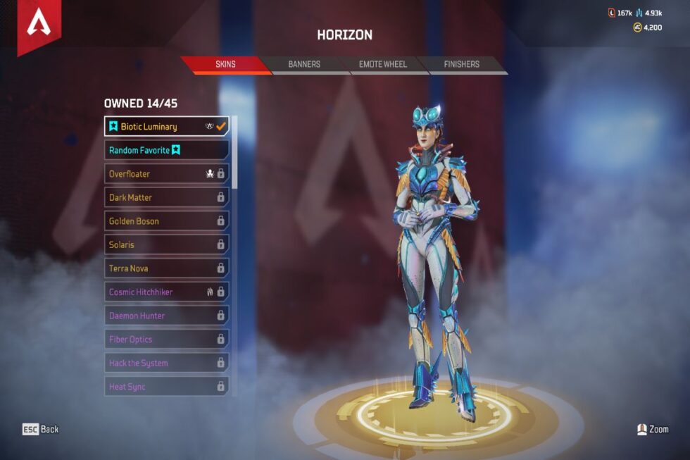Best Horizon Skins: Apex Legends, Legendary Skins Ranked | HGG