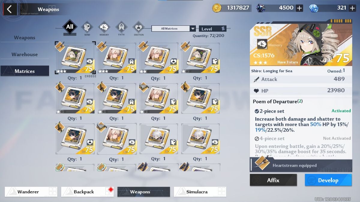 The Best Matrices in Tower of Fantasy | High Ground Gaming