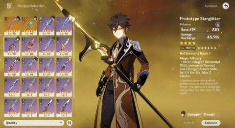 Best Weapons for Zhongli in Genshin Impact | High Ground Gaming