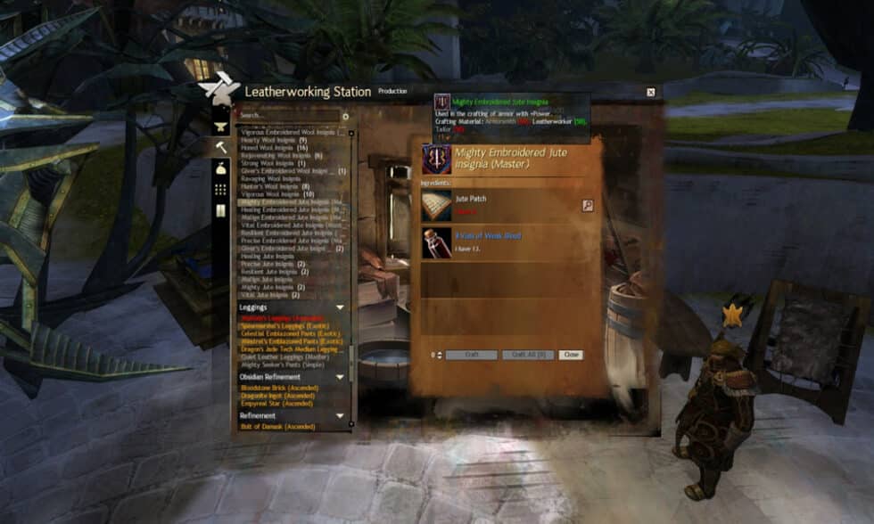 Guild Wars 2 Leatherworking Guide: Leveling From 0-400