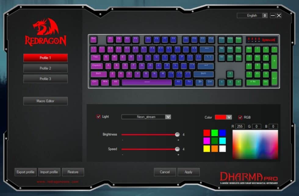 Redragon K556 Dharma Pro Wireless Mechanical Gaming Keyboard Review
