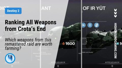 Destiny 2: Crota's End - All Weapons Ranked & God Rolls